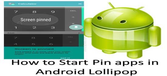 How to Start Pin apps in Android Lollipop