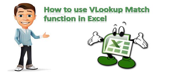 How to use VLookup Match function in Excel